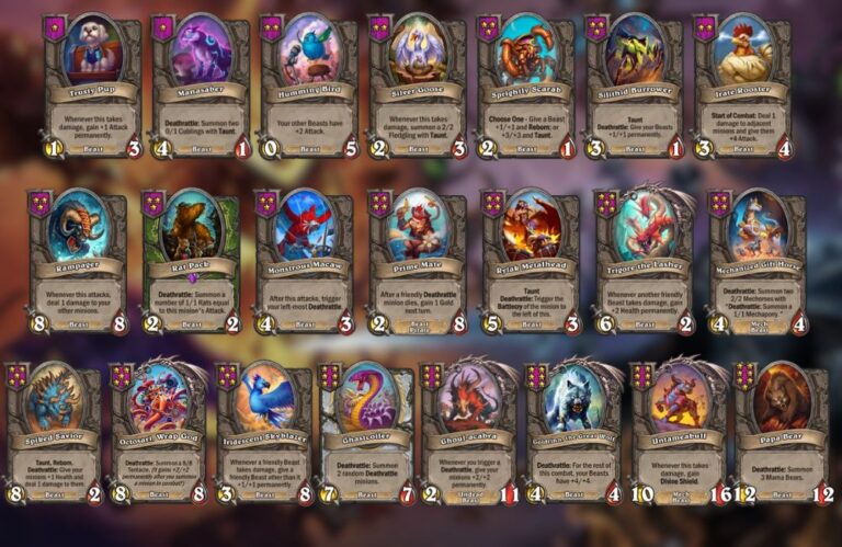 Beast Tribe in Hearthstone Battlegrounds